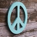 Peace Sign Wall Art Wood Rustic Peace Sign Wooden Boho Wall Decor ...