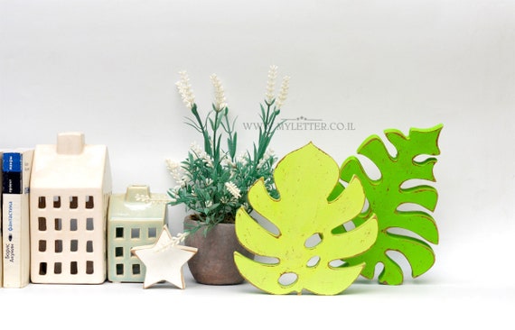 Monstera Leaf Home Decor Tropical Decor Tropical Bridal | Etsy