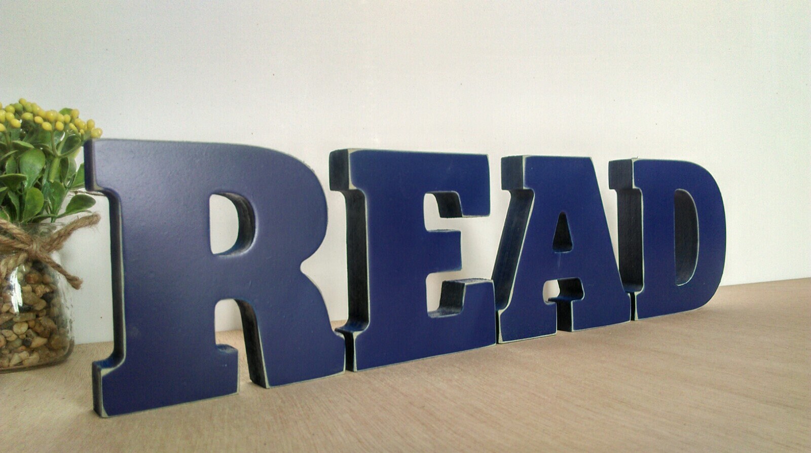 READ Sign Shelf Sitter READ Free Standing Letters READ Wood - Etsy