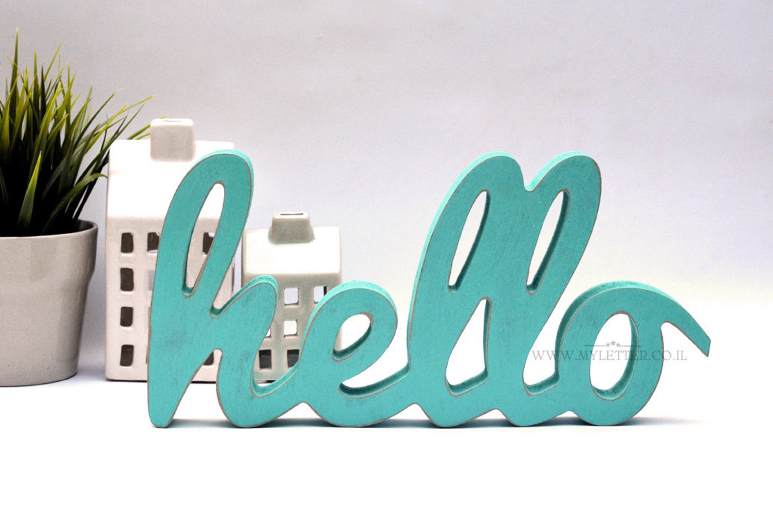 Hello Sign | Hello Wooden Letters | Rustic Letters | Hello Shabby ...