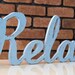 Wooden Relax Sign | Relax Letters | Rustic Letters | Relax Shabby ...