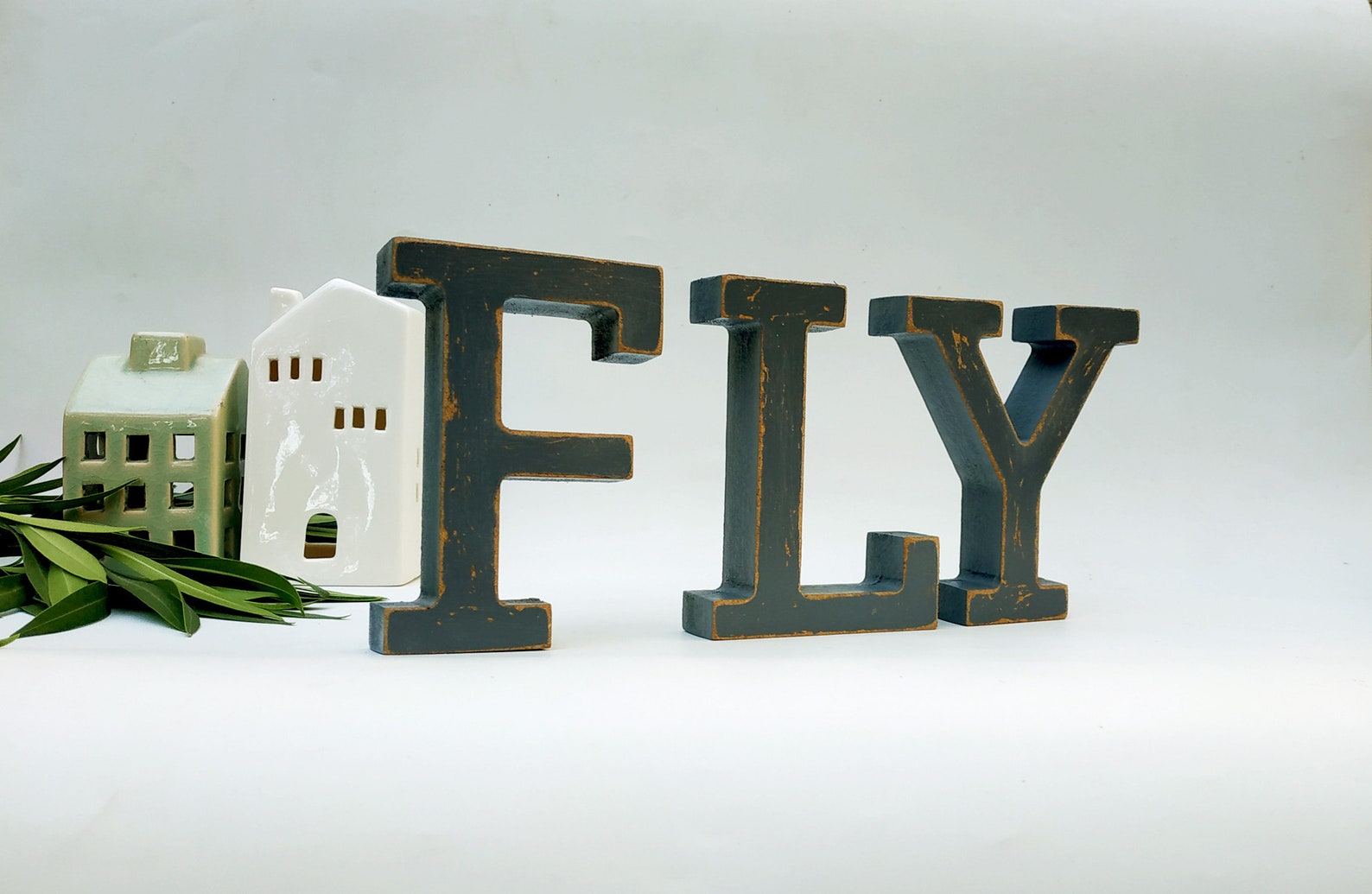 FLY wood letters fly sign living room art | Etsy