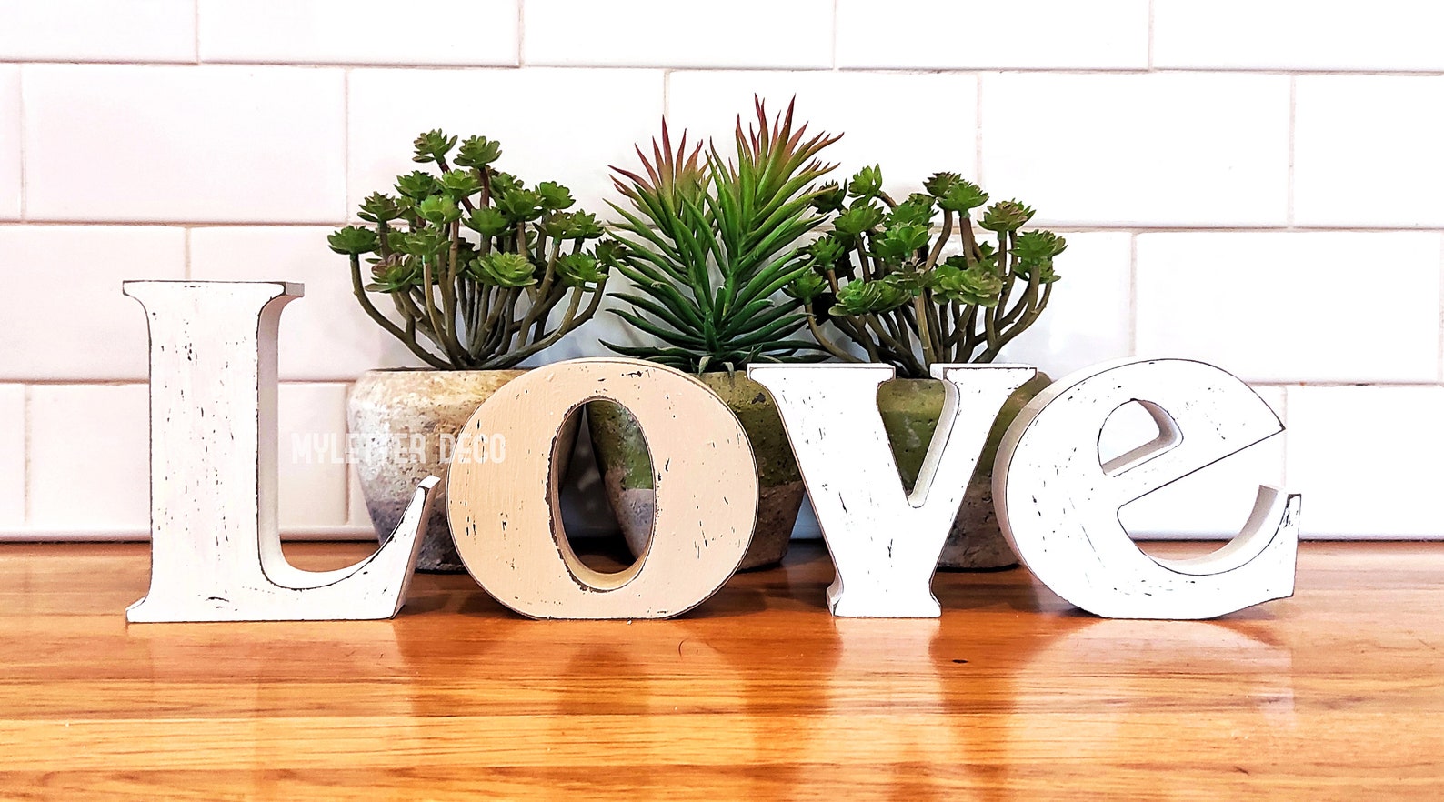 LOVE Rustic Letters Freestanding Love Sign Custom Colors - Etsy