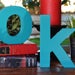 OK Sign, Free Standing Wooden Letters, Positive Colored Sign Decor - Etsy