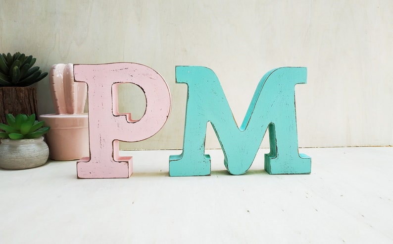 Personalized Letters Custom Wooden Letters Rustic Letters - Etsy