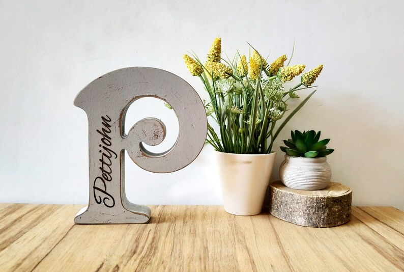 Custom Name Free Standing Letter Decor Personalized Initial - Etsy