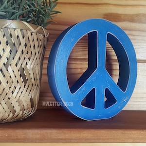 Peace Sign 70's Decor, Boho Decor Wooden Peace Symbol, Peace Signs ...