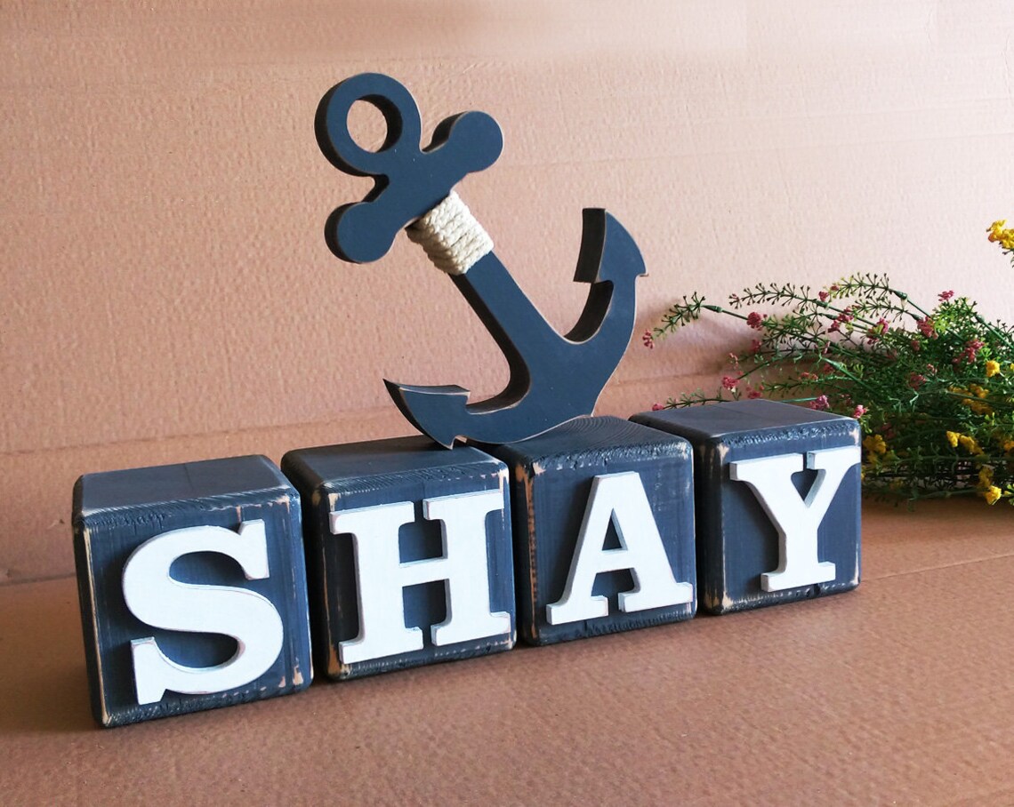 Custom Letters Blocks, Personalized Wooden Blocks, Baby Name Blocks ...