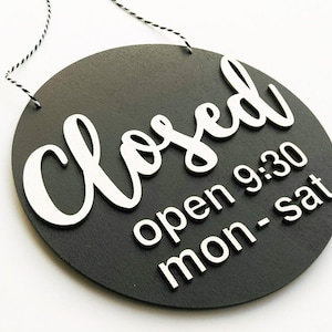 Personalized Open Sign | Double Sided Sign Business Signs | Shop Sign ...