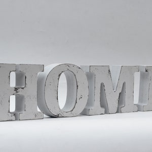 HOME Rustic Letters Freestanding Home Sign, Home Wooden Sign Decor ...