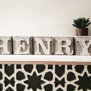 Personalized Letter Blocks | Nursery Decor | Wooden Blocks | Baby Name ...