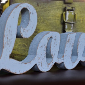 Love Sign Rustic Wooden Letters, Rustic, Love Letters Word, Love Shabby ...