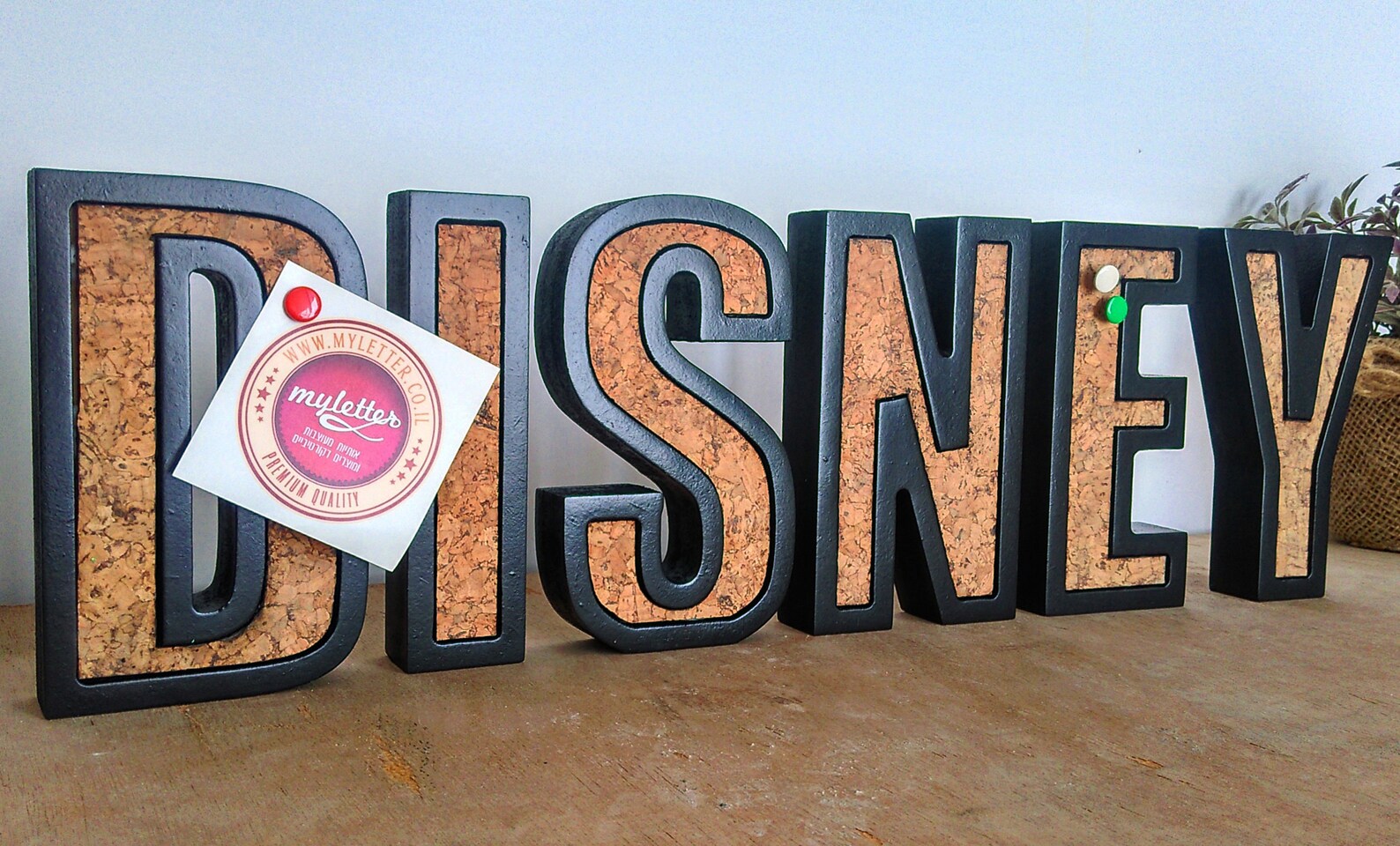 Custom Cork Board Personalized Cork Letters Cork Art Cork | Etsy