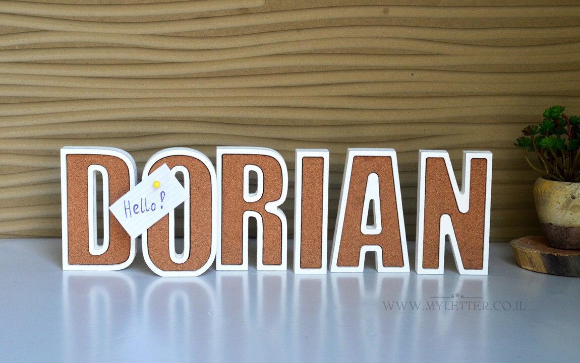 Personalized Cork Board Letters Cork Art Memo Board Organize | Etsy