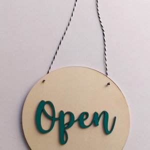 Personalized Business Double Sided Sign, Open Closed Door Sign, Custom ...