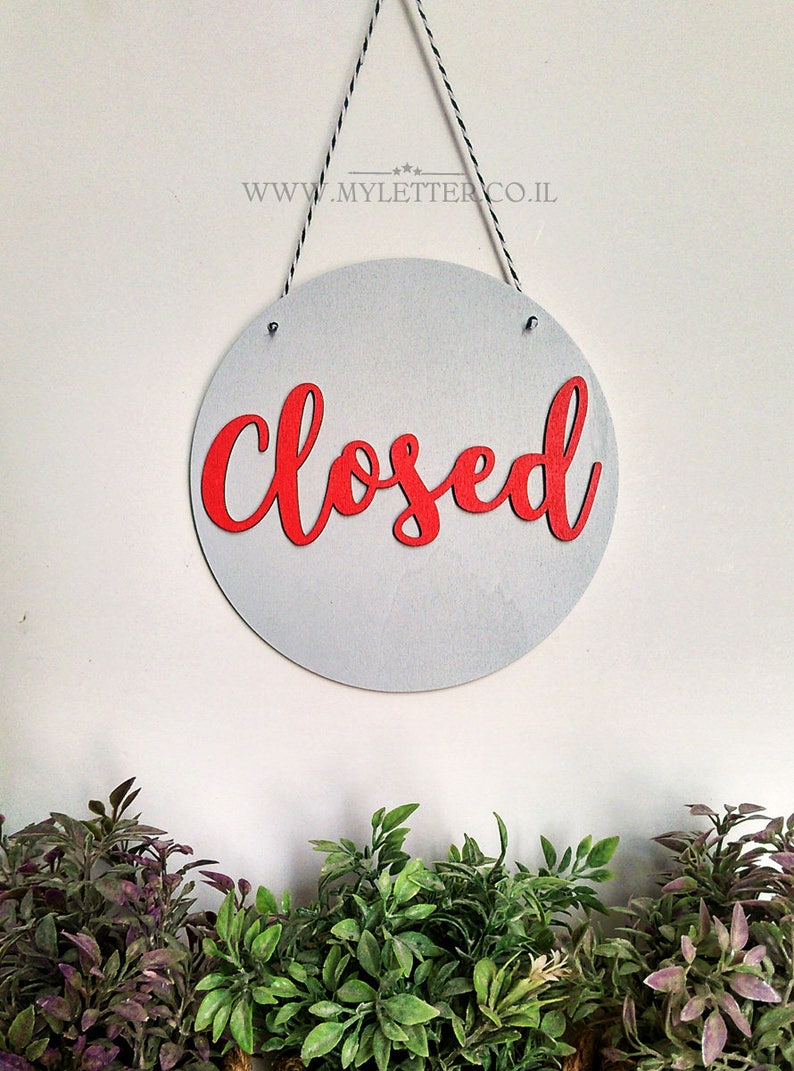Open Closed Sign | Business Signs | Open Close Sign | Boutique Sign ...