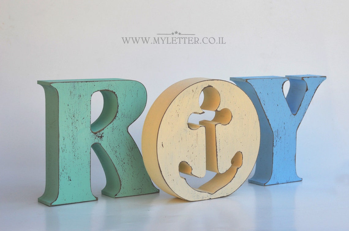 Custom Block Letters, Nursery Name Sign, Girl Name Letter. Name Decor ...