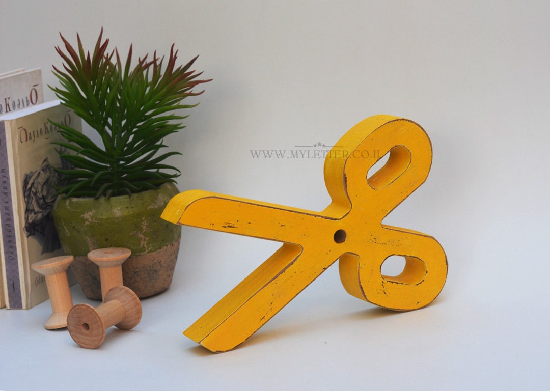 Wooden Scissors - Scissors Silhouette - Salon Hairdressing Gift ...
