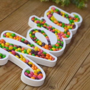 Personalized Candy Letter Dishes - Birthdays Letter Dishes - Dish ...