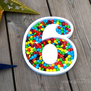 Candy Dishes Letter or Number - Birthdays Letter Dishes - Dish Numbers ...