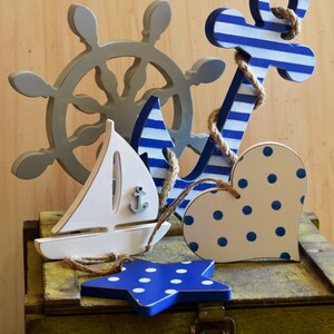 Nautical Birthday Centerpieces Nautical Table Decor Ship Wheel Nautical ...
