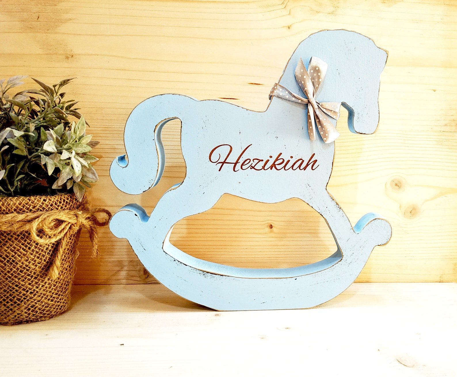 Personalized Rocking Horse Kids Room Decor Custom Name Horse | Etsy