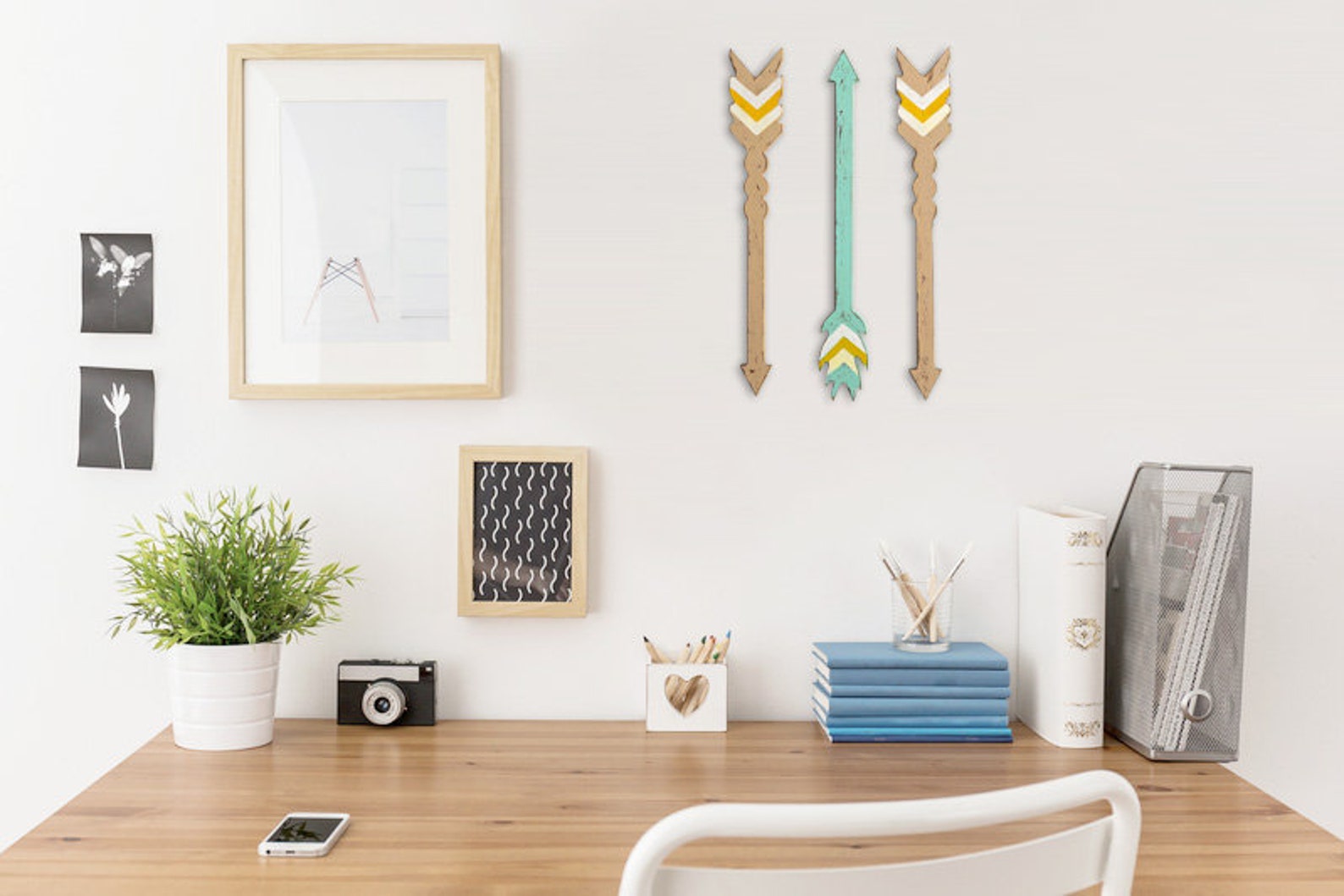 Set of 3 Wooden Arrows Nursery Decor Scandi Nordic Arrows - Etsy