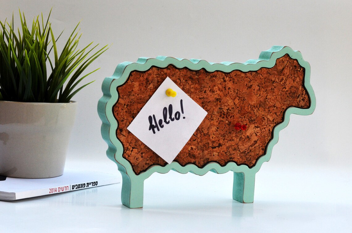 Sheep Cork Board Shape, Cork Art Board Design, Wooden Sheep, Memo Board ...