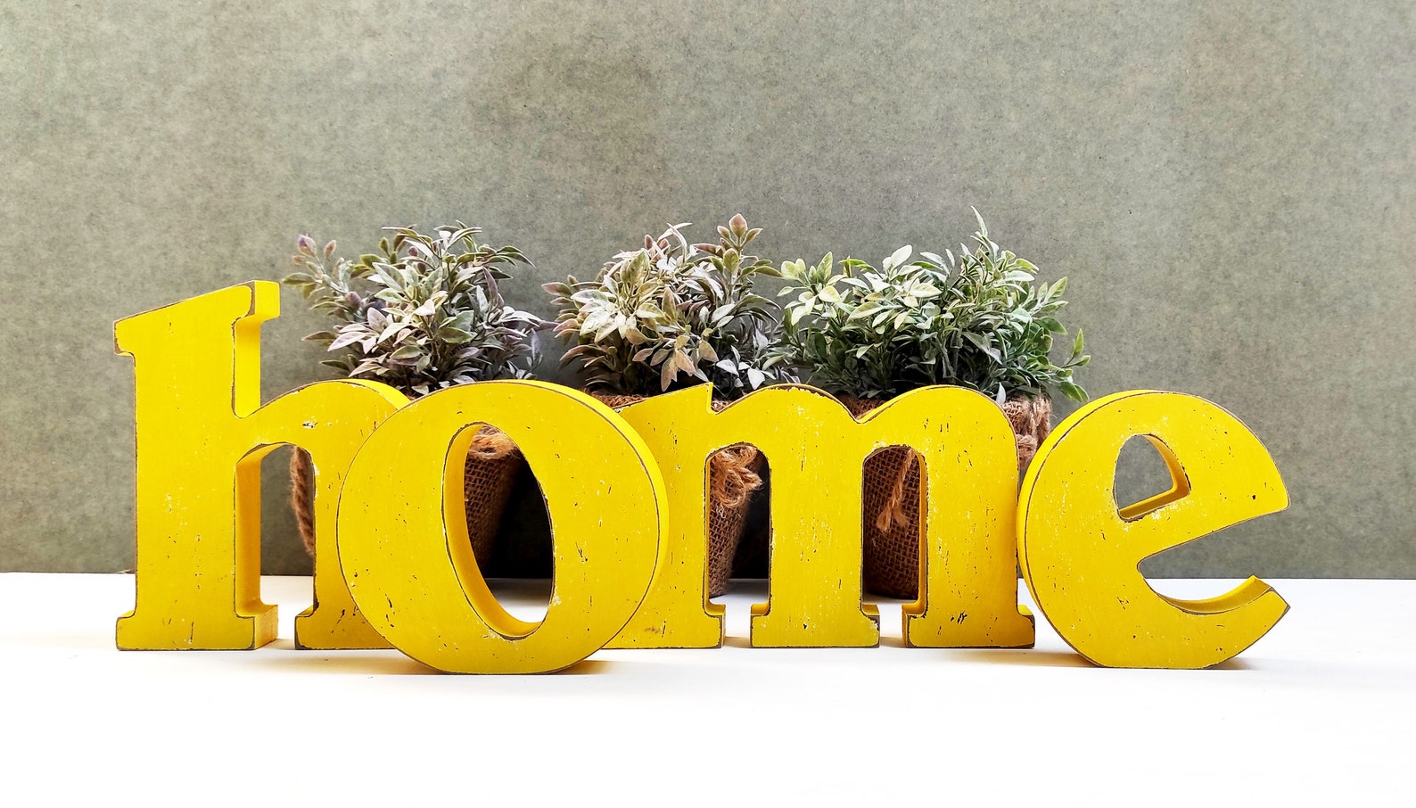 HOME Wood Sign, Free Standing Wooden Letters, Rustic Home Letters ...
