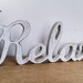 Wooden Relax Sign | Relax Letters | Rustic Letters | Relax Shabby ...