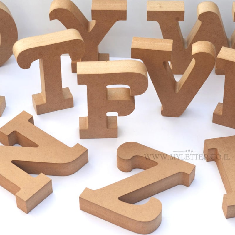 Wooden English Letters - Etsy