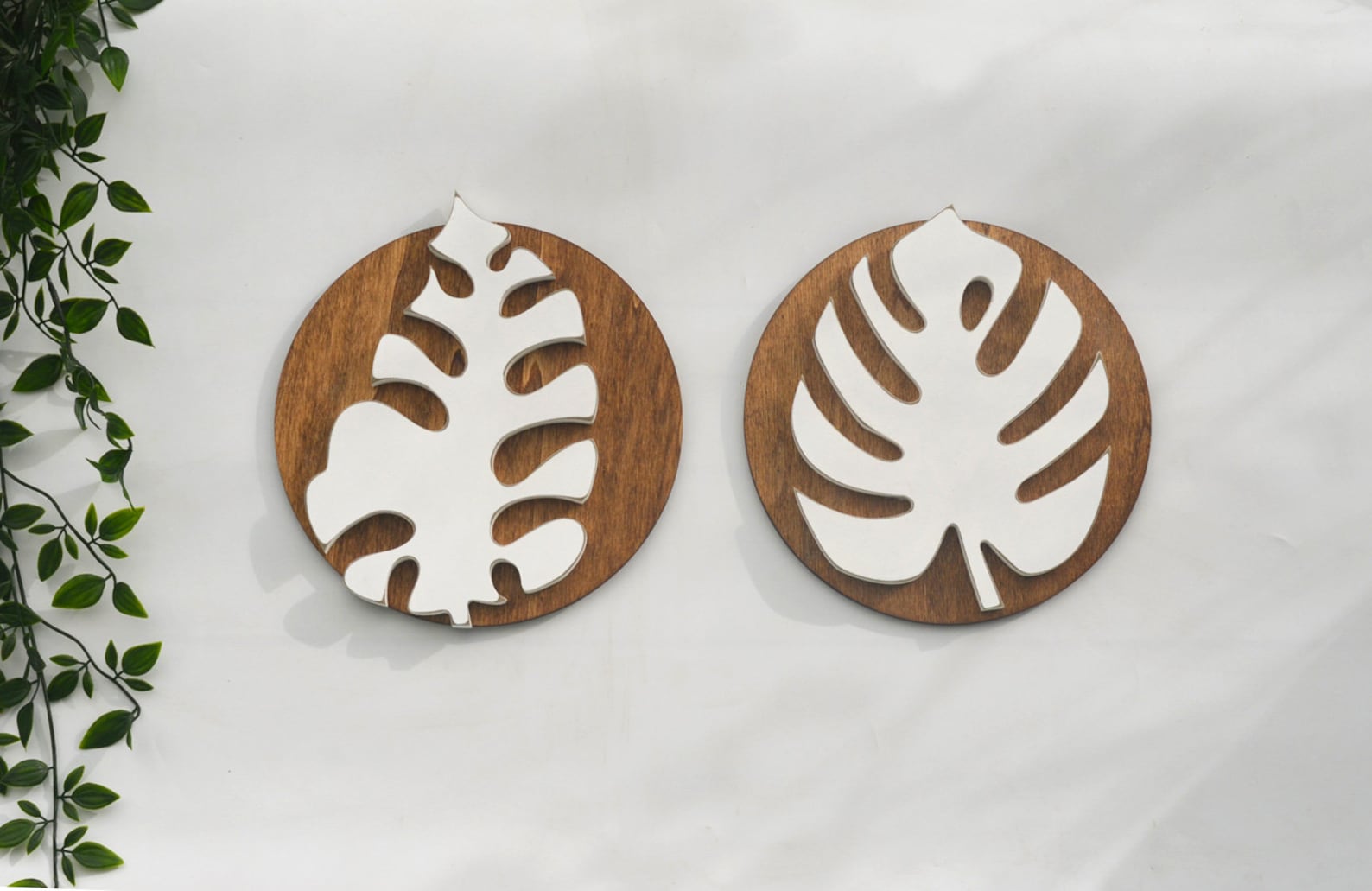 Monstera Leaf Wall Decor Wood Modern Sign Tropical Decor - Etsy