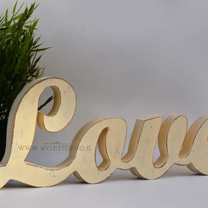 Love Sign Rustic Wooden Letters, Rustic, Love Letters Word, Love Shabby ...