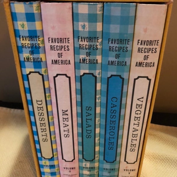 Vintage Cookbook Set - Etsy