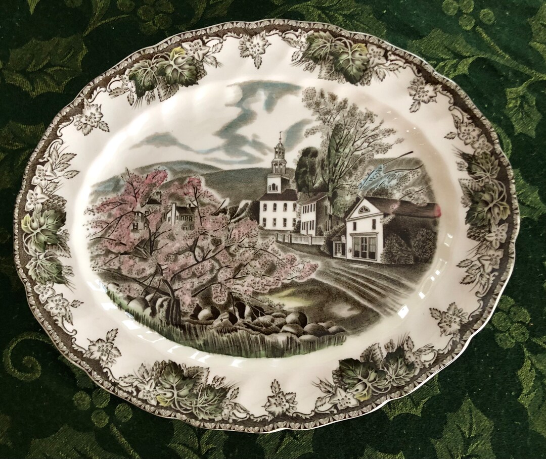 Johnson Brother Friendly Village 11 Platter in Excellent - Etsy