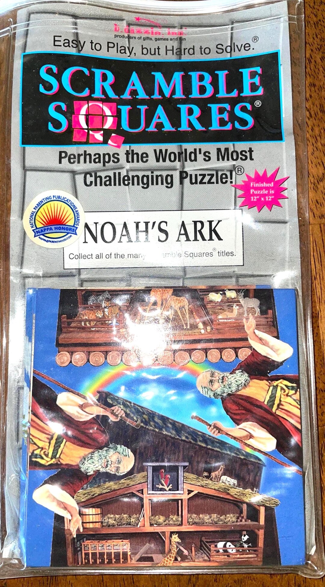 Vintage Scramble Squares NOAH'S ARK - B. Dazzle Inc. 12" X 12" Fun ...