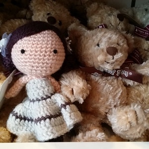 Crochet Amigurumi Cutie Girl Mocha Doll PDF Pattern Stuffed Toy - Etsy