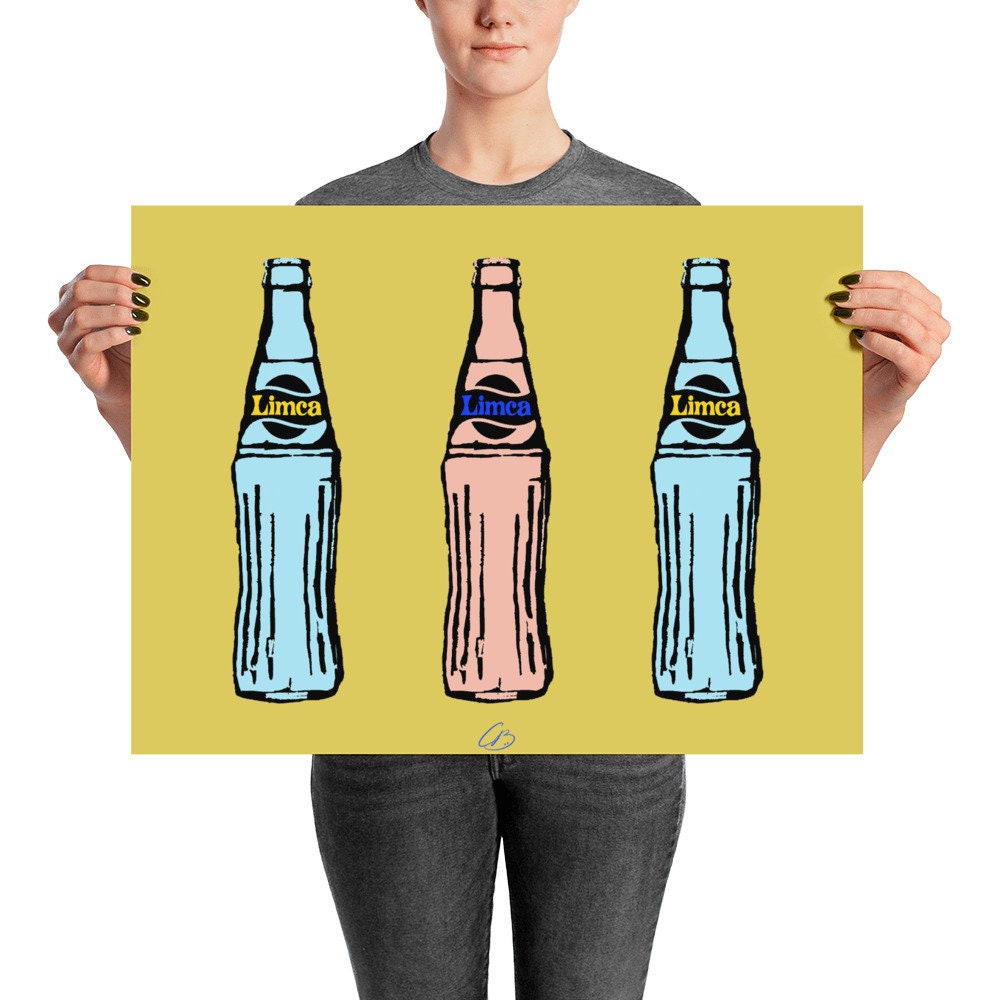 LIMCA POP ART Poster Wall Art Indian Cold Drink Soda - Etsy