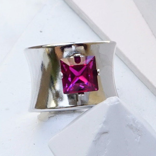 Fuchsia Ring - Etsy