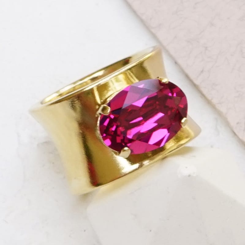Fuchsia Ring - Etsy