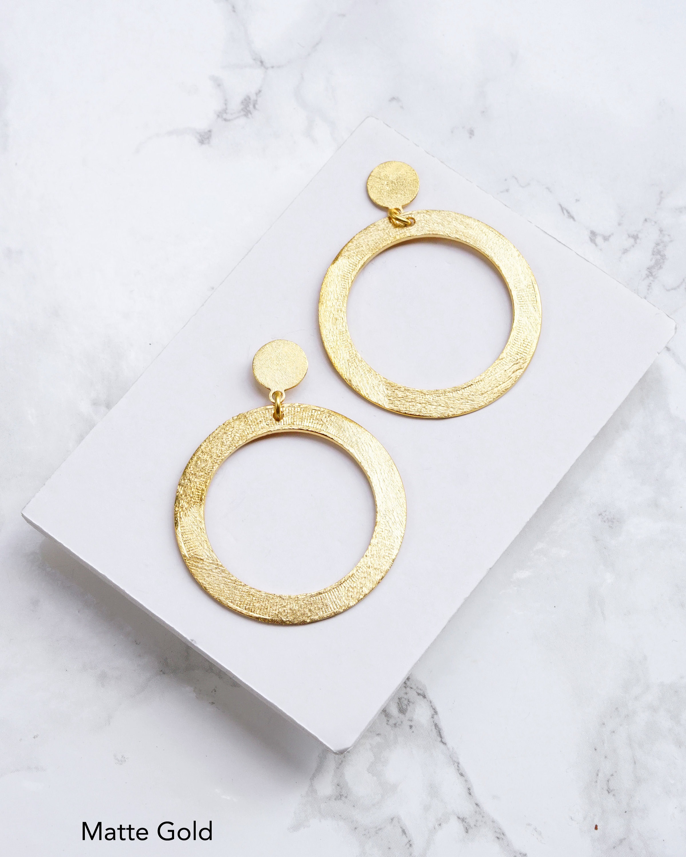 Gold Earrings for Women Gold Dangle Earrings Hoop Drop - Etsy