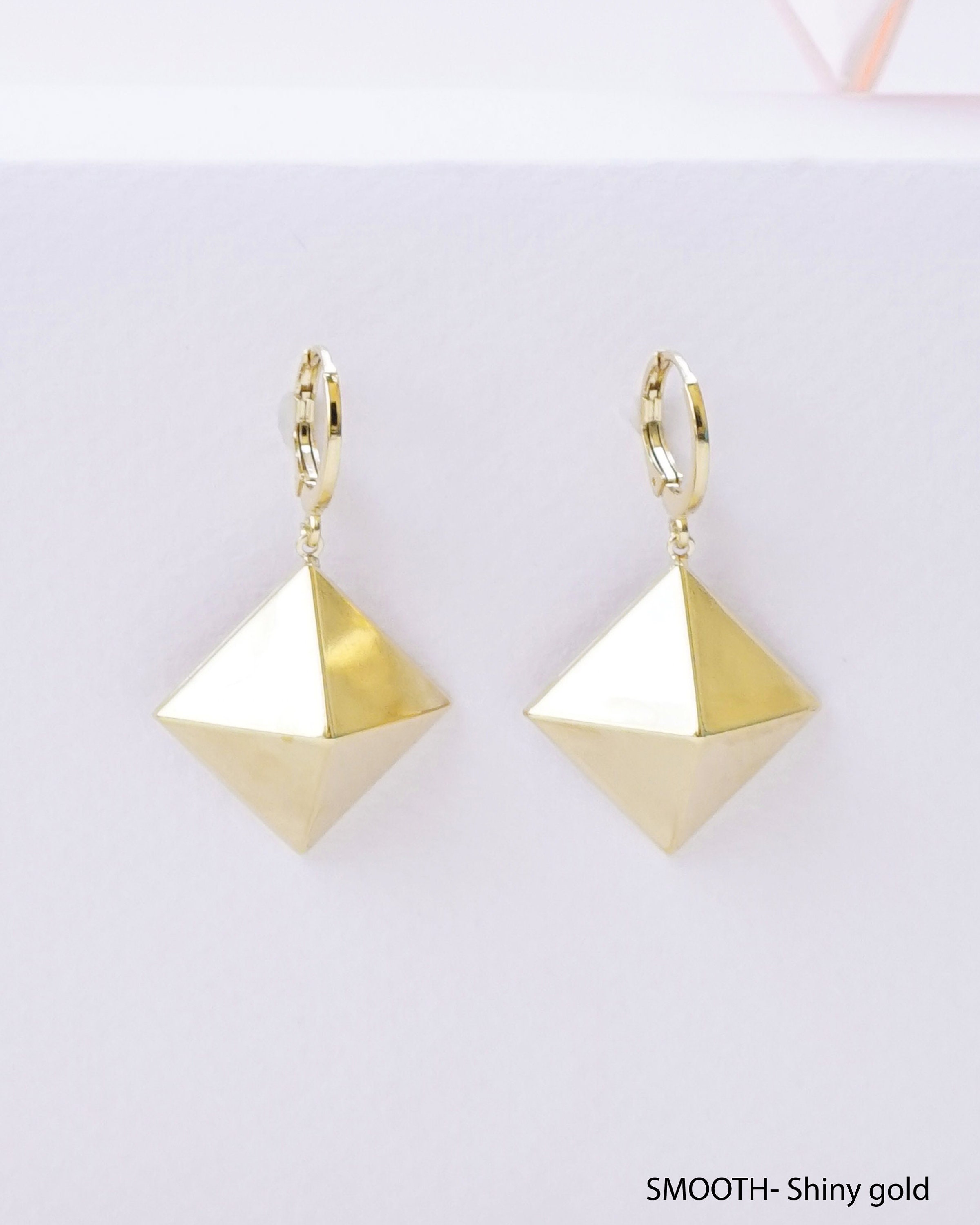 Women Gold Earrings Modern Earrings Geometric Earrings | Etsy