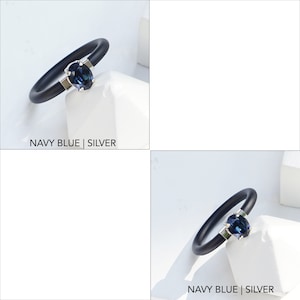 Silicone Ring With Stone, Engagement Silicone Ring, Rubber, Silicone ...