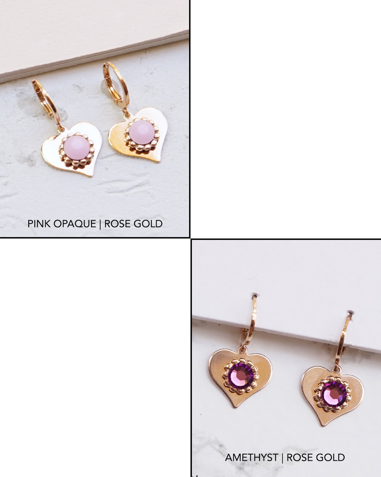 Heart Hoop Earrings Heart Charm Earring For Women Small | Etsy