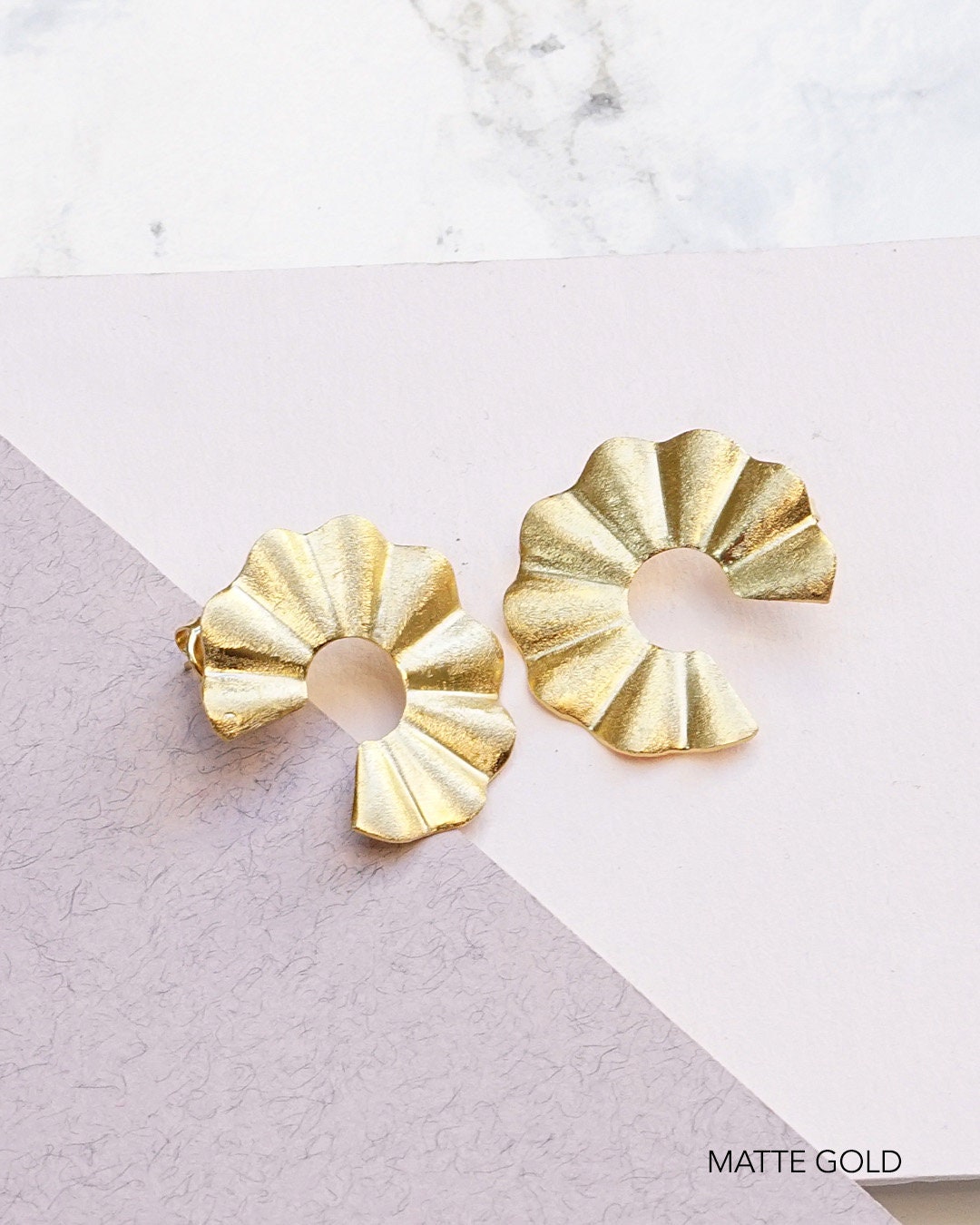 Gold Modern Earrings Gold Earrings Women Minimalist Earrings - Etsy