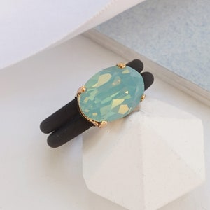 Silicone Rings With Stone, Rubber Ring Band, Blue Ring, Silicone ...