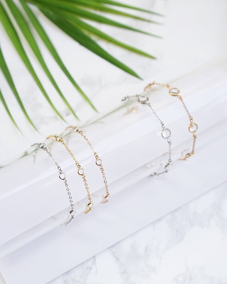 Minimal Bracelet for Women Dainty Bracelet Mini Crystal - Etsy