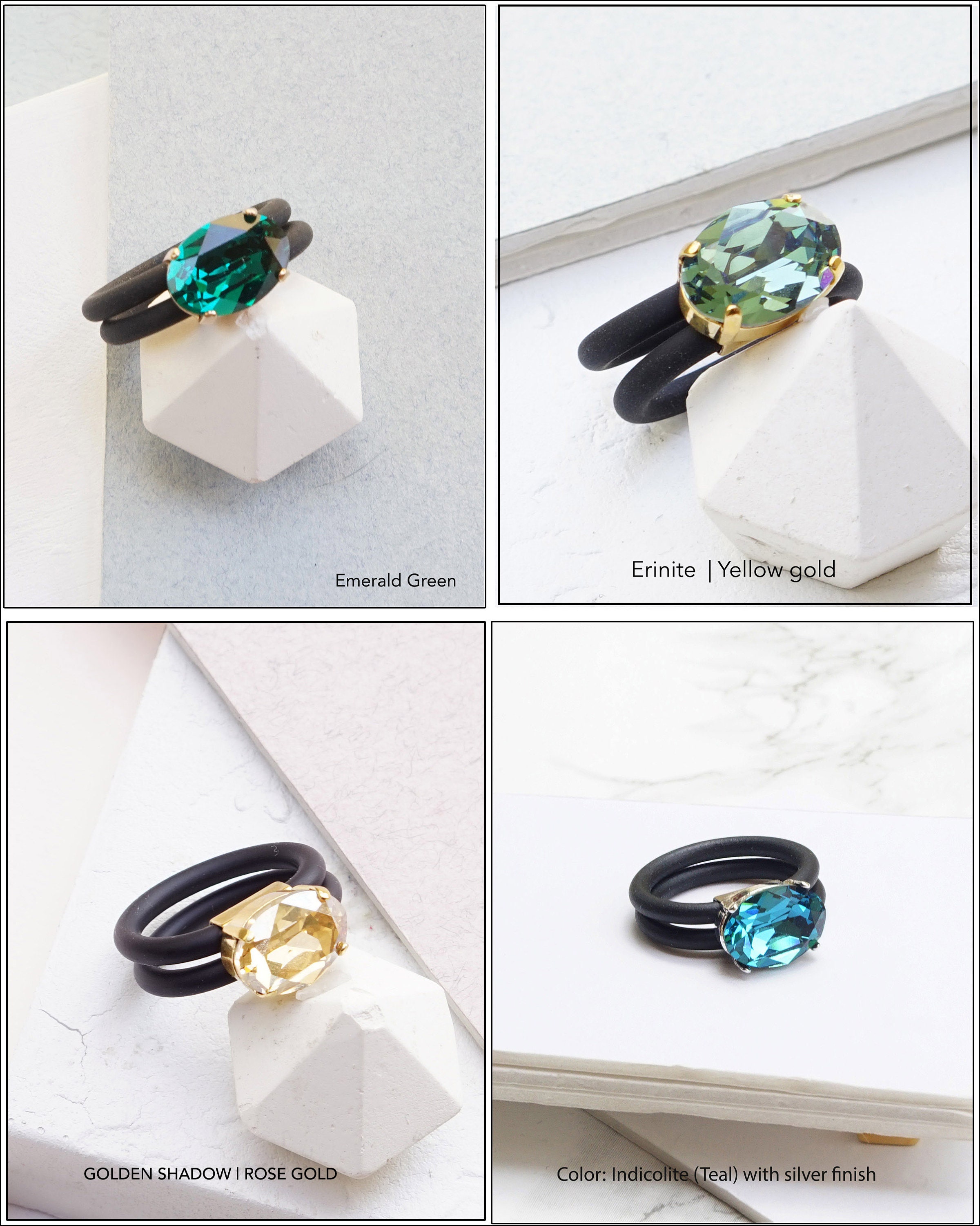 Silicone Engagement Ring, Rubber Rings Band, Silicone Ring for Women ...