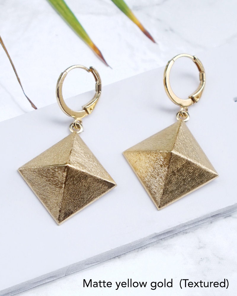 Women Gold Earrings Modern Earrings Geometric Earrings | Etsy