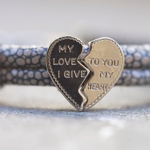 Broken Heart Jewelry, Leather Bracelets for Women, Friendship Bracelets ...